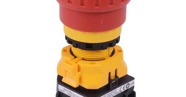 XW1E-BV404MFR 22mm Emergency Stop Switch 4NC