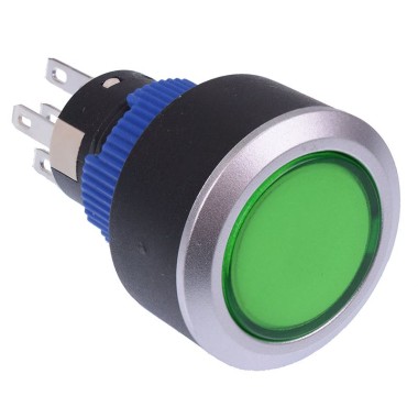 Yellow On-(On) Momentary 220V Push Button Switch SPDT