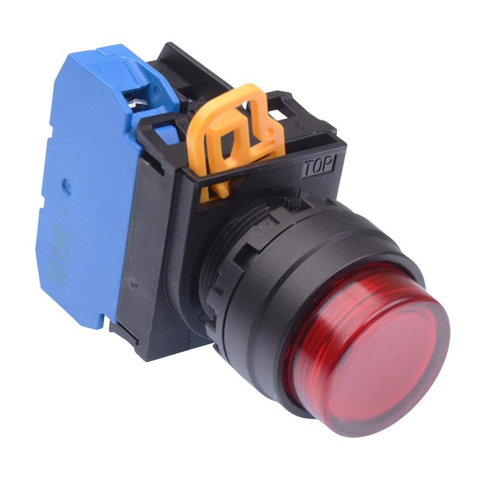 Red 12V illuminated 22mm Maintained Push Button Switch NO IP65 YW1L ...