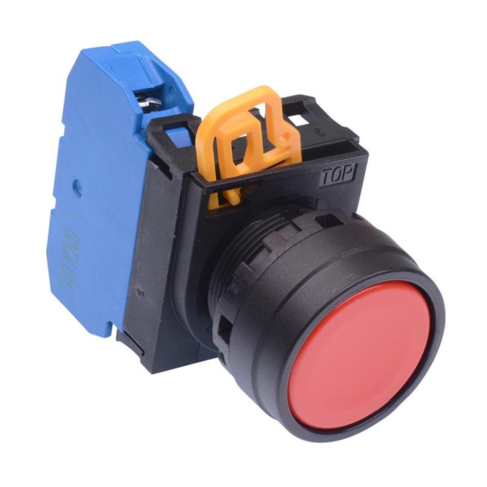 Red 22mm Maintained Push Button Switch NO IP65 YW1B-A1E10R