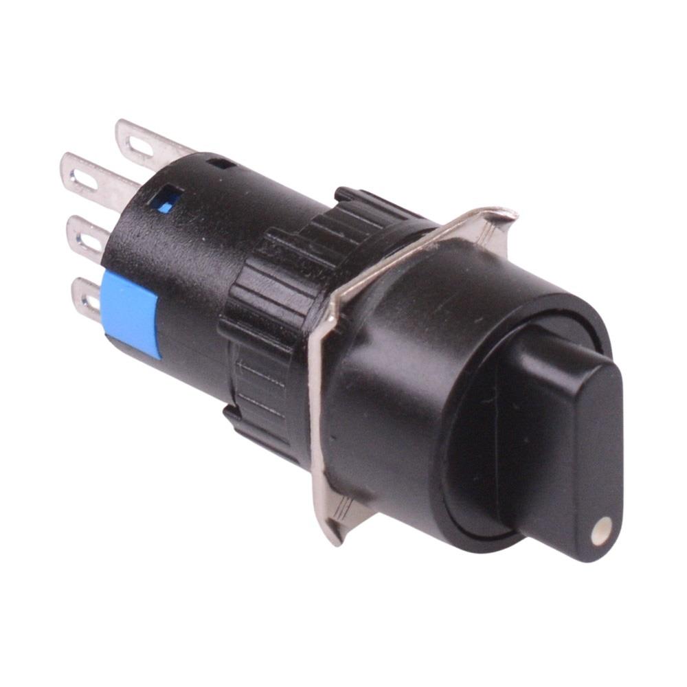 On-Off-On 3 Position 16mm Latching Selector Switch