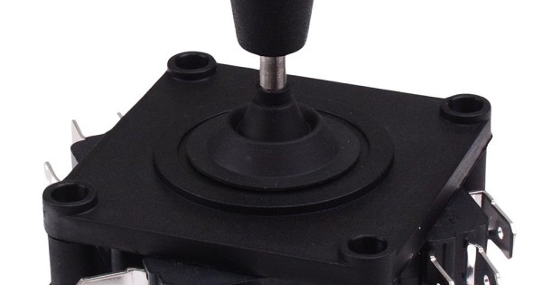 100112 2 Axis 4 Position Fingertip Joystick 10A 30VDC