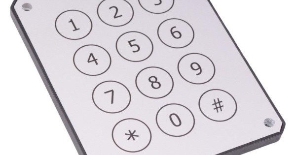 PZ120FS 12 Key Piezo Keypad IP68