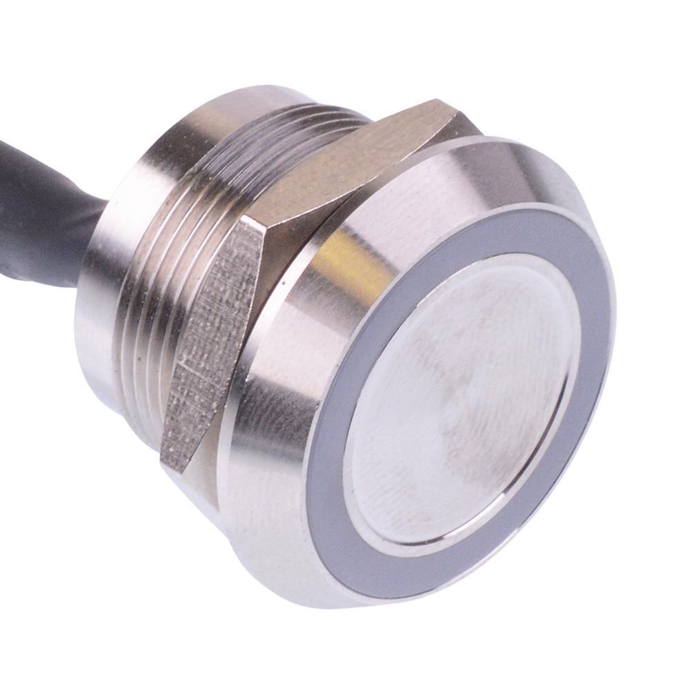 PBARYACB037E3A RGB illuminated 24VDC Momentary NO 22mm Piezo Switch IP68