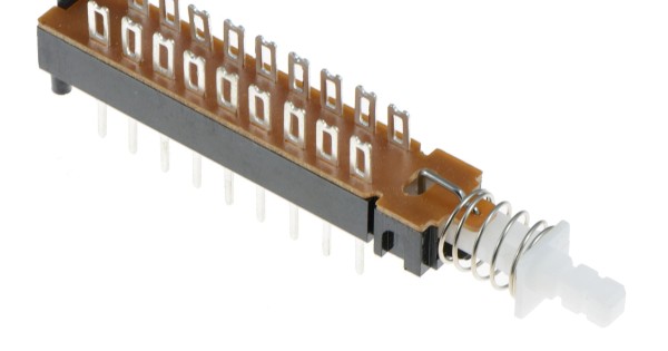 6PDT Changeover Push Button Latching Switch