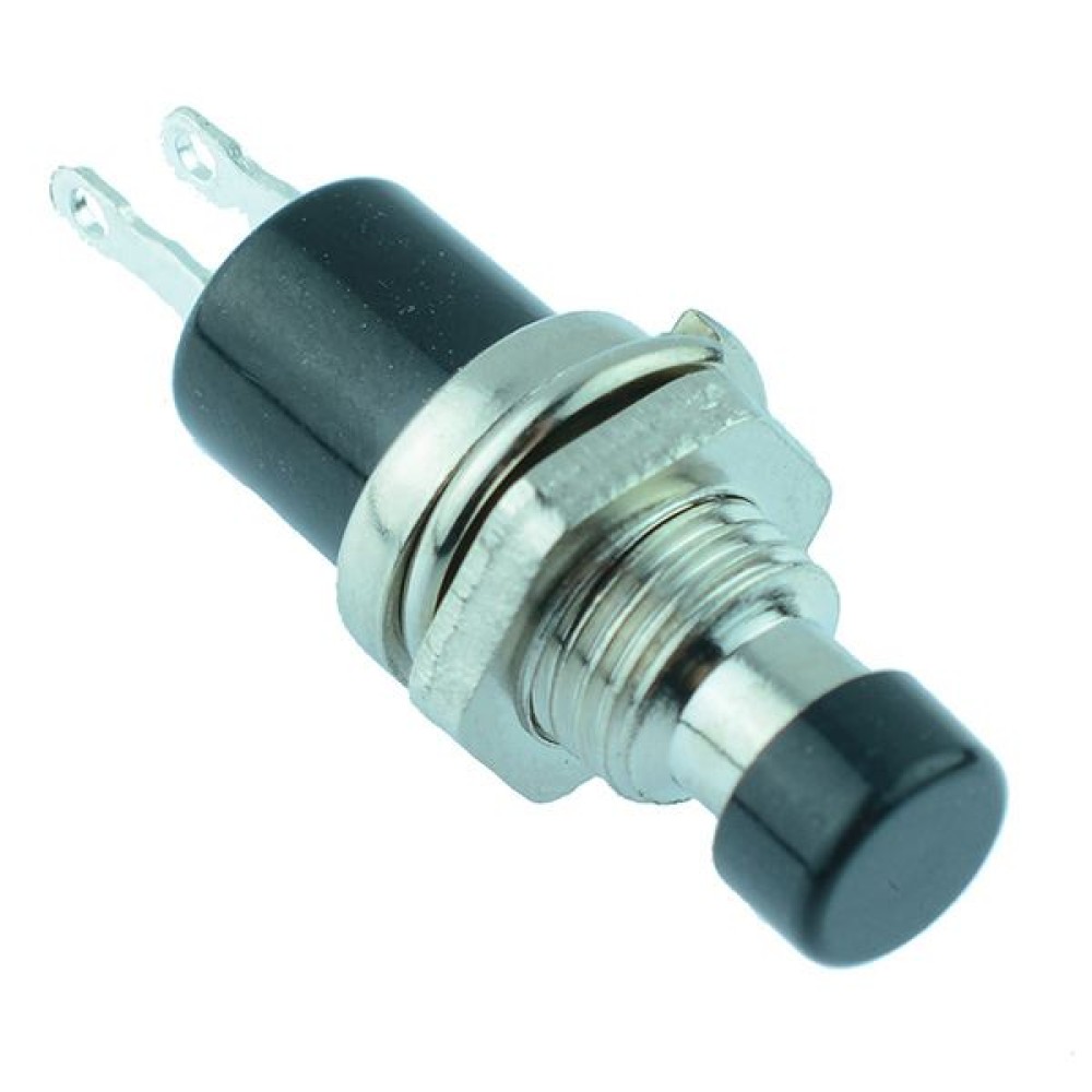 Black On(Off) Miniature Momentary Push to Break Switch SPST