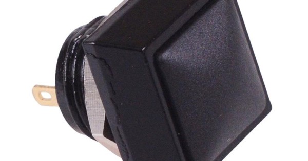 Square Off-(On) Momentary 12mm Metal Push Button Switch