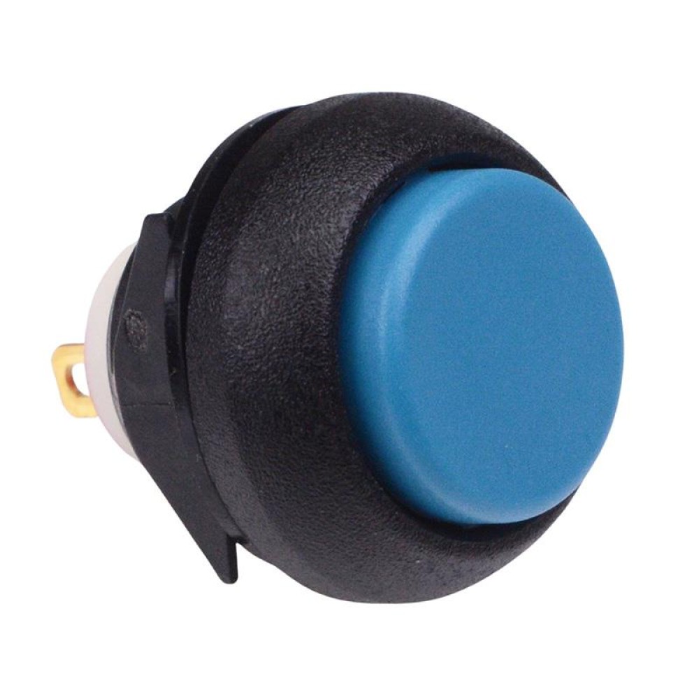 Blue Momentary Snap-In 12mm Push Button Switch SPST IP67