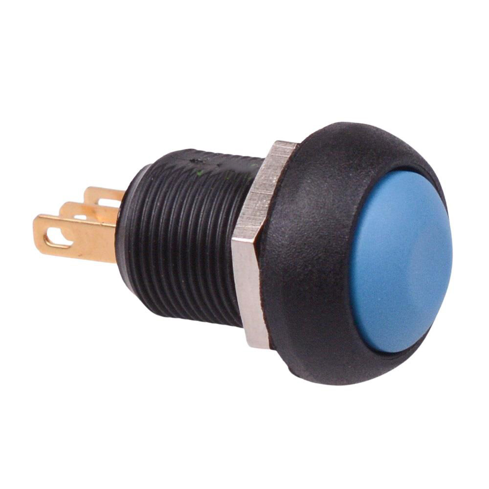 Blue Momentary 12mm Push Button Switch SPDT IP67 IMR7Z412UL