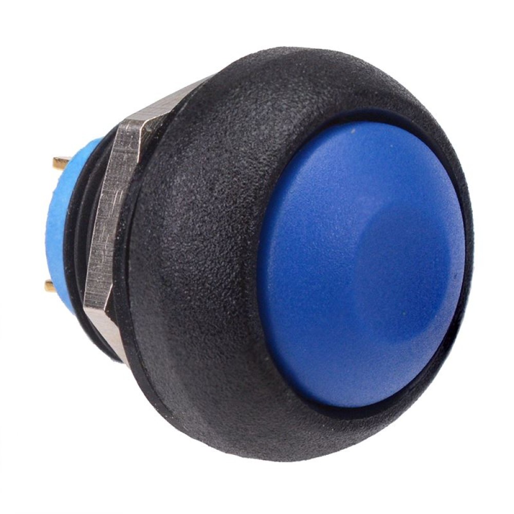 Blue Momentary 12mm Push Button Switch SPST IP67 ISR3SADB00