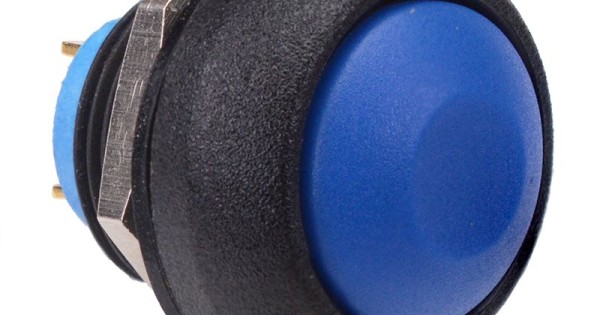 Blue Momentary 12mm Push Button Switch SPST IP67 ISR3SADB00