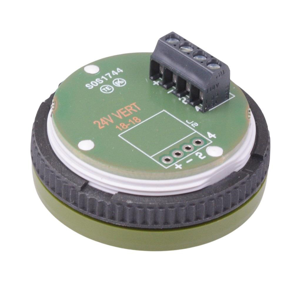 Green 24V illuminated Large Actuator Push Button Switch IP53