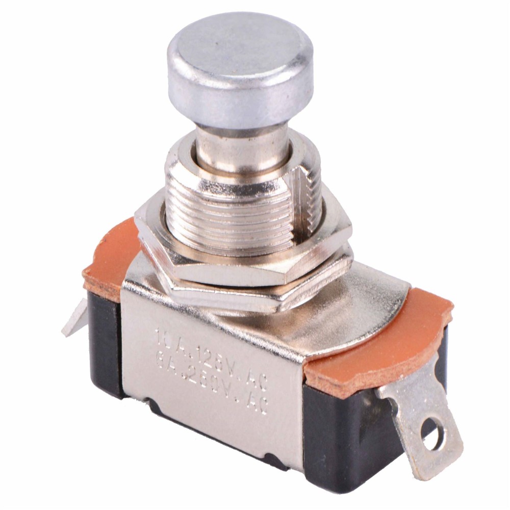 Off-(On) Low Profile Foot Switch SPST 12mm