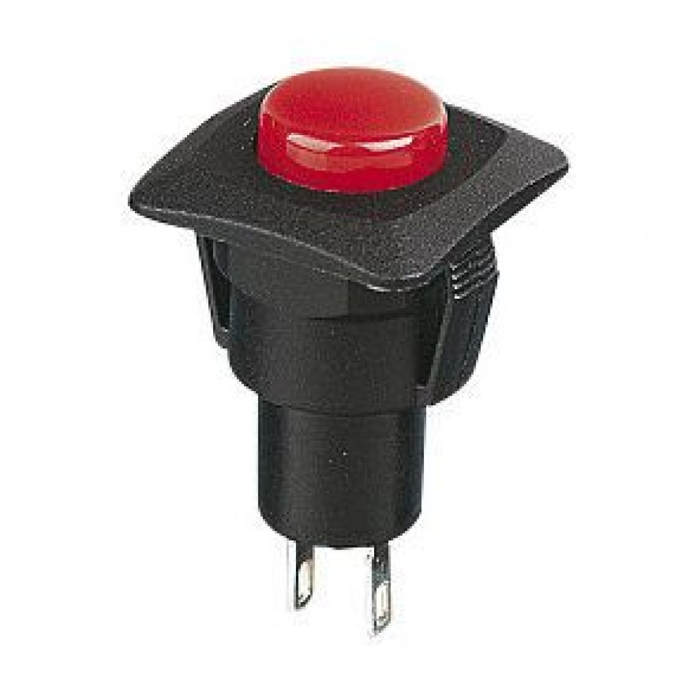 Red On-(Off) Momentary Low Profile Push Button Switch SPST