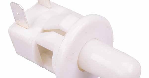 White On-(Off) Momentary Push Button Switch 19mm SPST
