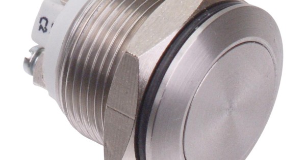 AV091003C940K Momentary 19mm Push Button Vandal Switch SPST IP65 2A 48VDC