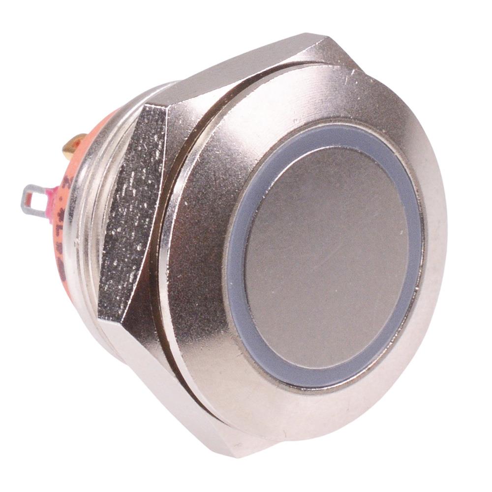 AV9SLD2086002 Red LED Off-(On) Momentary 19mm Push Button Switch SPST