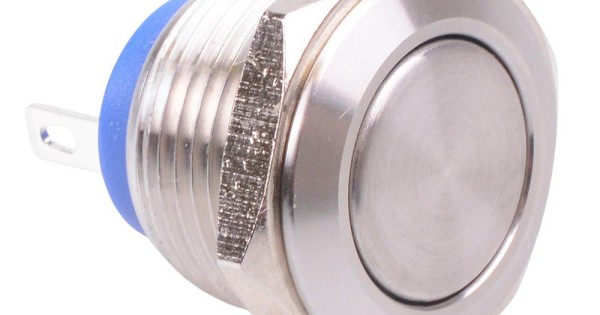 Off-(On) Momentary 16mm Vandal Resistant Push Button Switch SPST