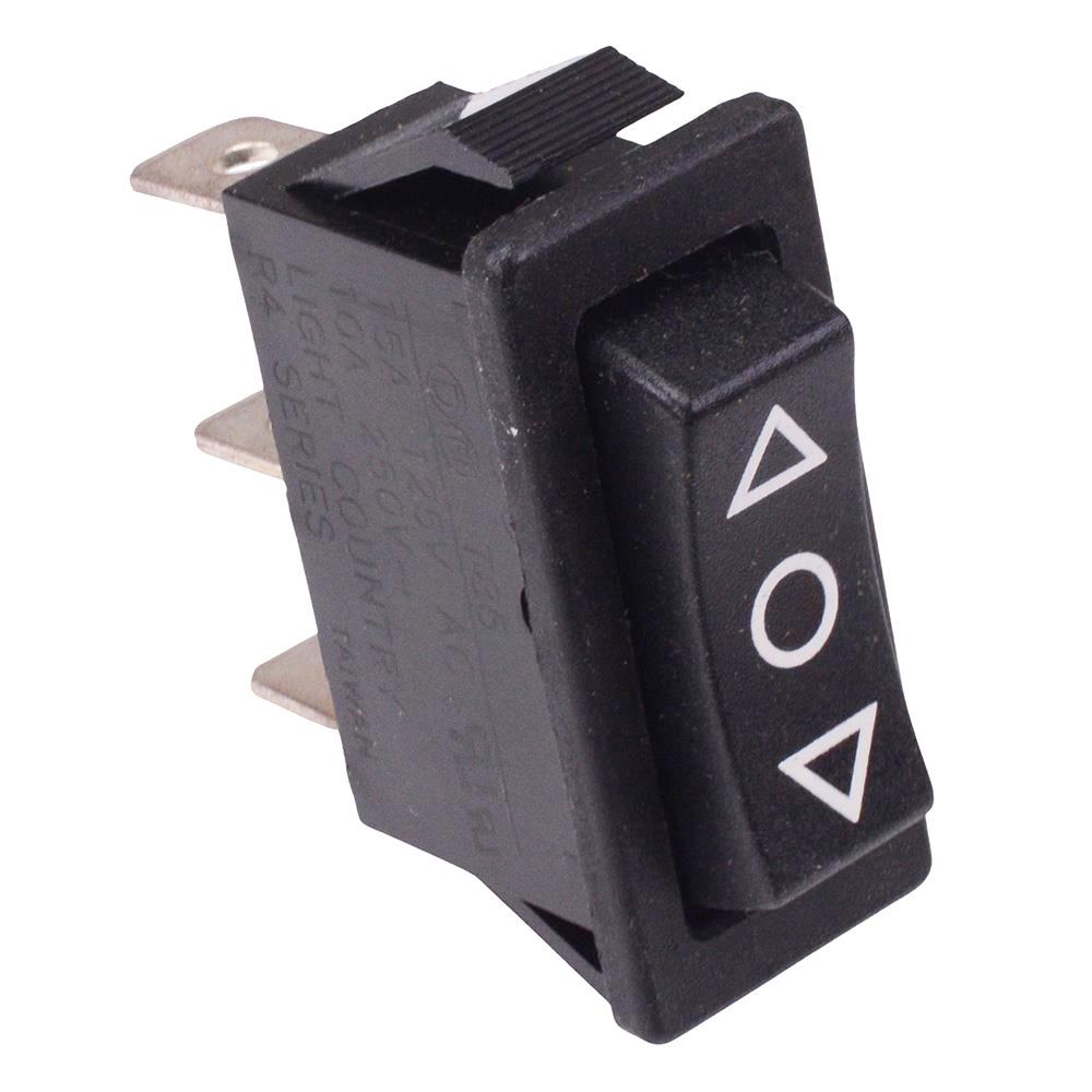 Black (On)-Off-(On) Momentary Rocker Switch 30 x 11mm SPDT
