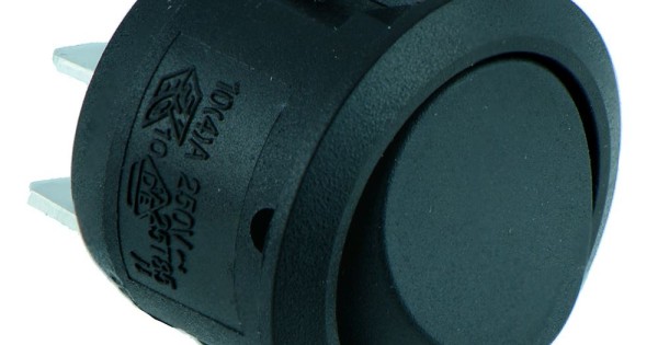 On-On Round Rocker Switch SPDT R13-112C-02