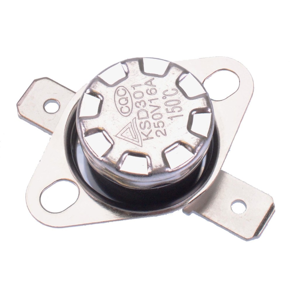 150°C Normally Open Thermostat Thermal Temperature Switch Flat Terminals NO