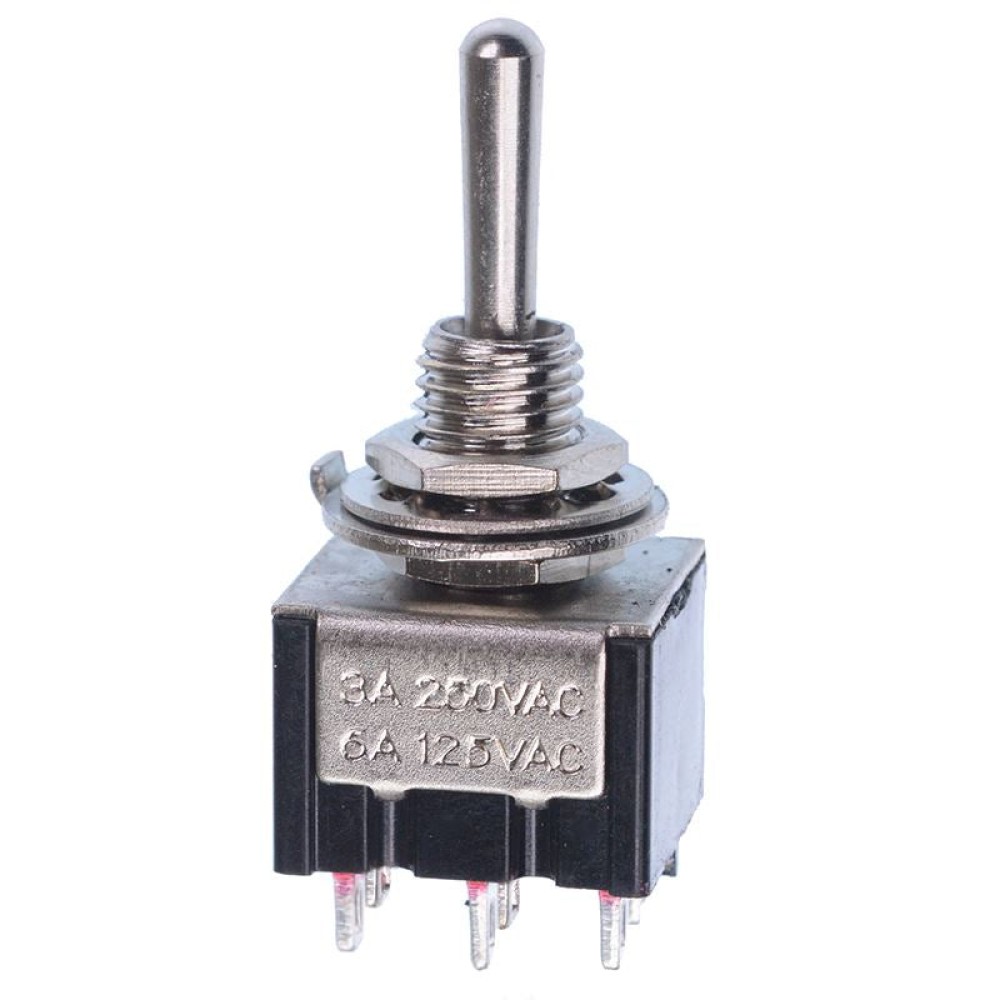 On-Off-On Miniature Toggle Switch DPDT 3A 250VAC