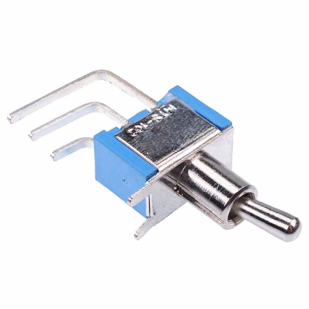 On-On Miniature Vertical PCB Toggle Switch SPDT