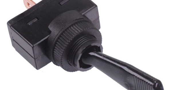 On-Off Black Toggle Flick Switch SPST 20A 12VDC