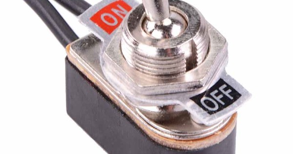 On-Off Prewired Toggle Switch SPST 10A 12VDC 12mm