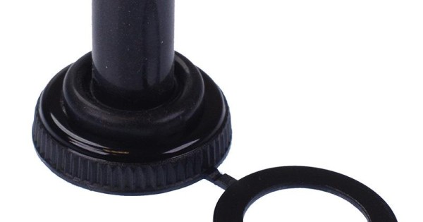 Black M12 Toggle Switch Cover - W-70B - Rubber Boot Cover