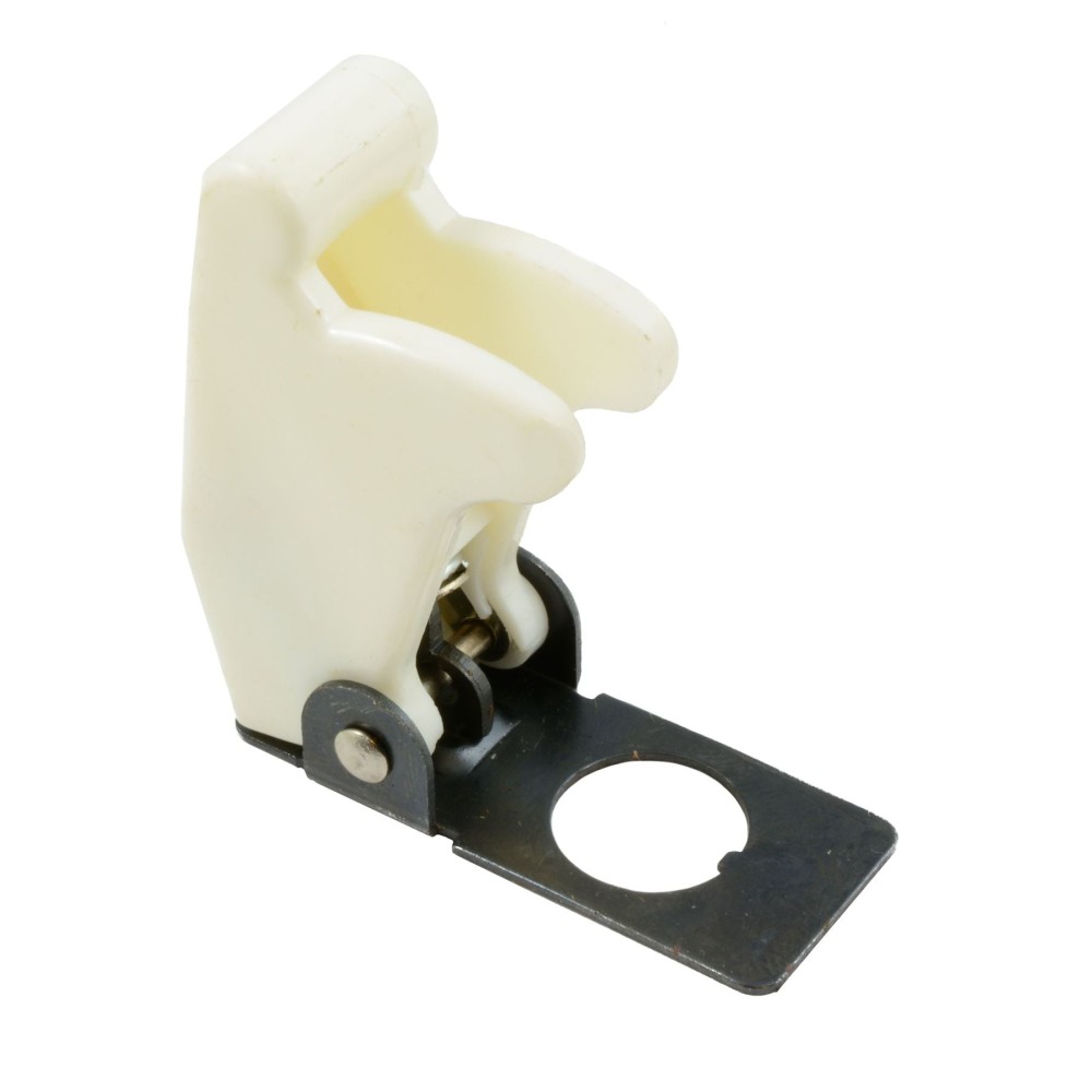 Toggle Switch Cover - White Missile Style