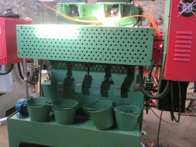 High Speed fasteners drilling press machines 4 spindles nut tapping Machine