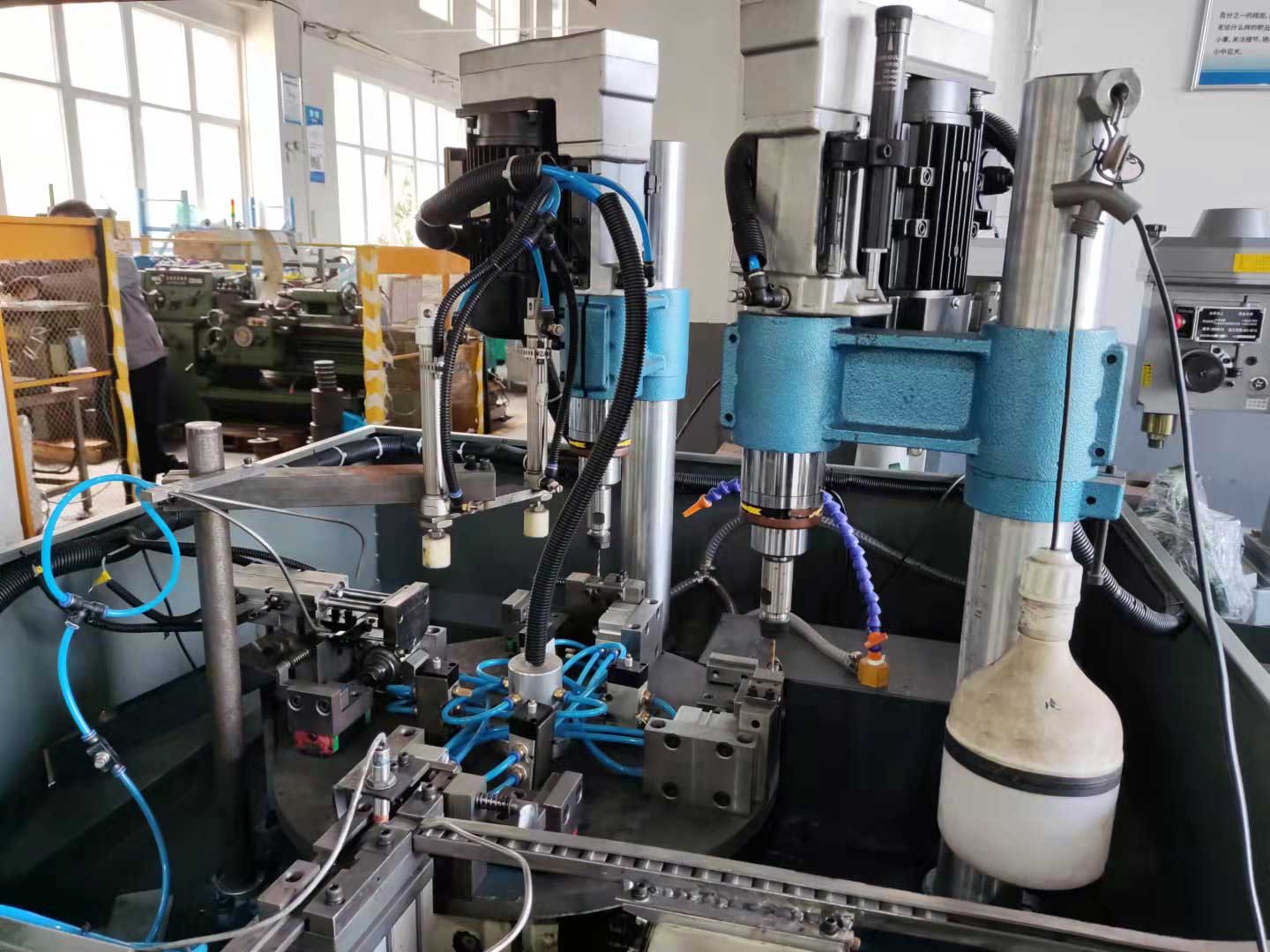 D74 High Speed Pneumatic Drilling Head Units 0.75kw For Automatic ...